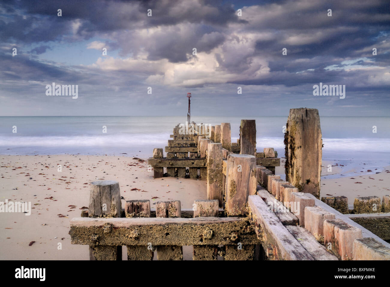 Groyne, Overstrand, Norfolk Stock Photo - Alamy