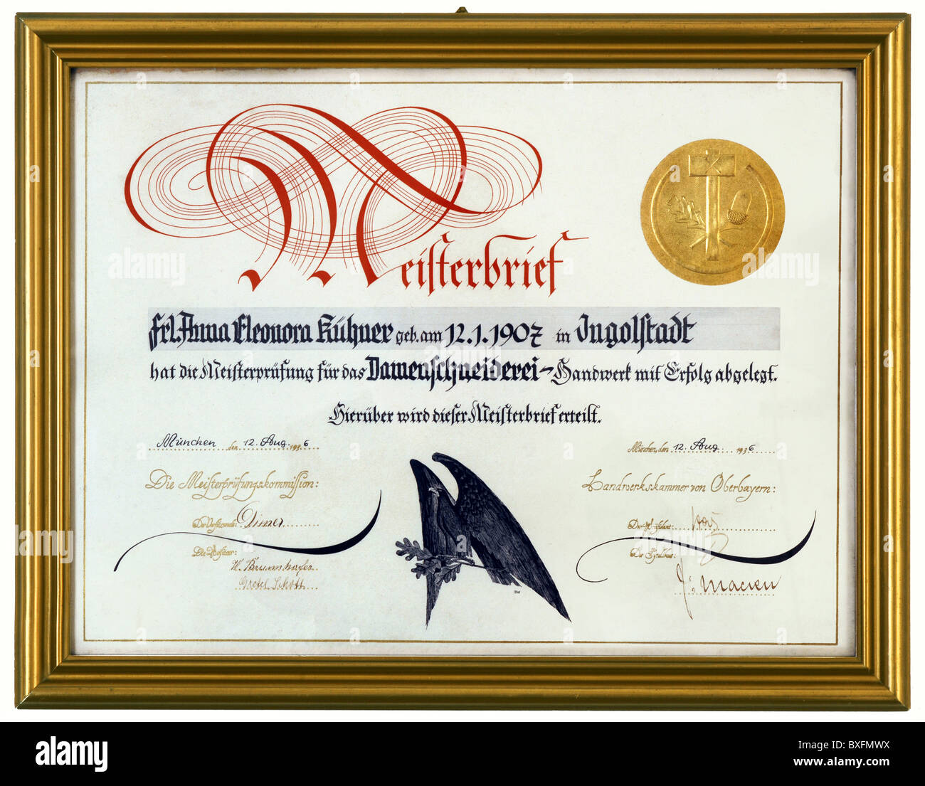 craft / handcraft, master, master craftman's diploma, Bavaria, Germany ...