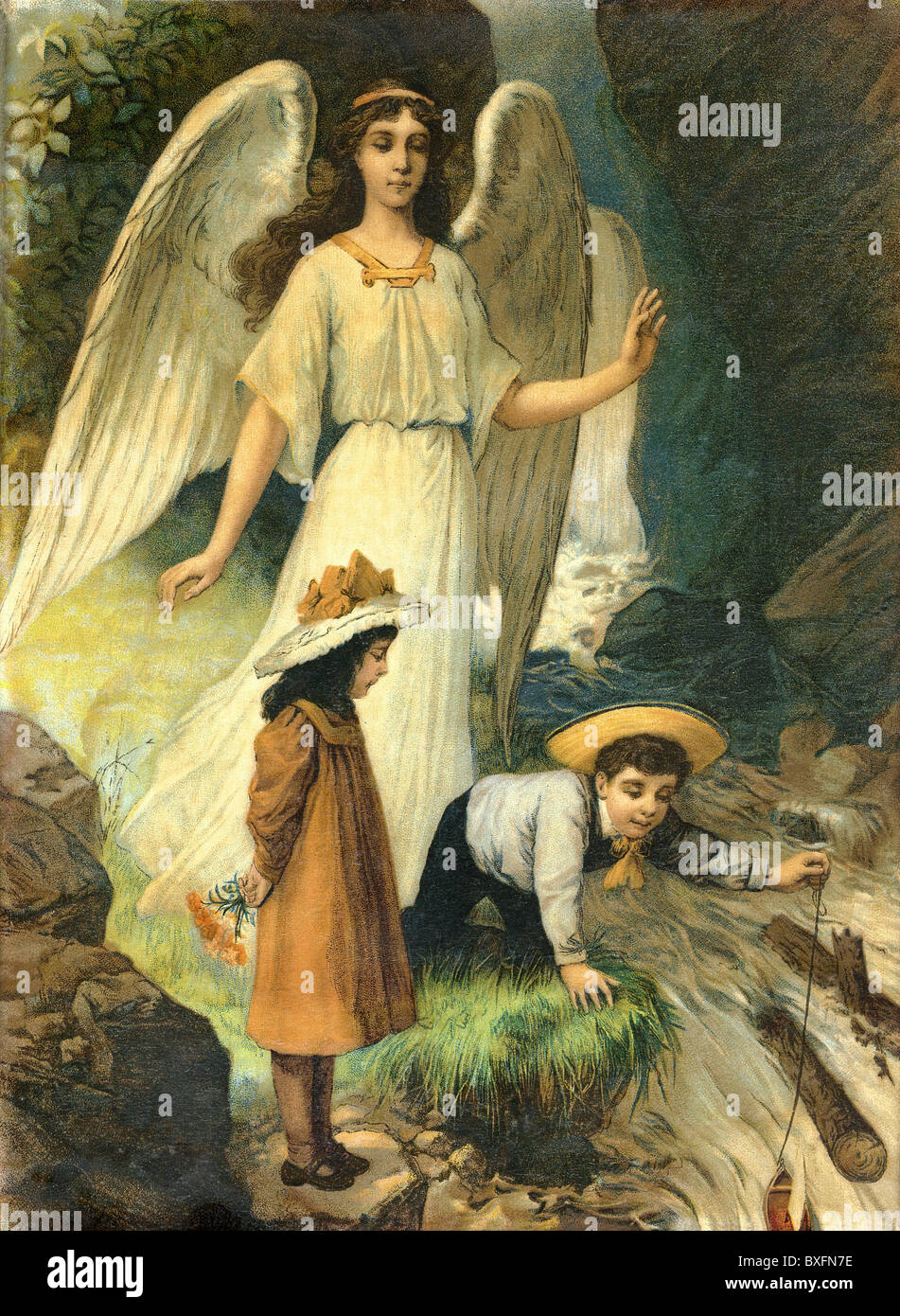 Guardian Angel Protecting Child Stock Photos & Guardian Angel ...