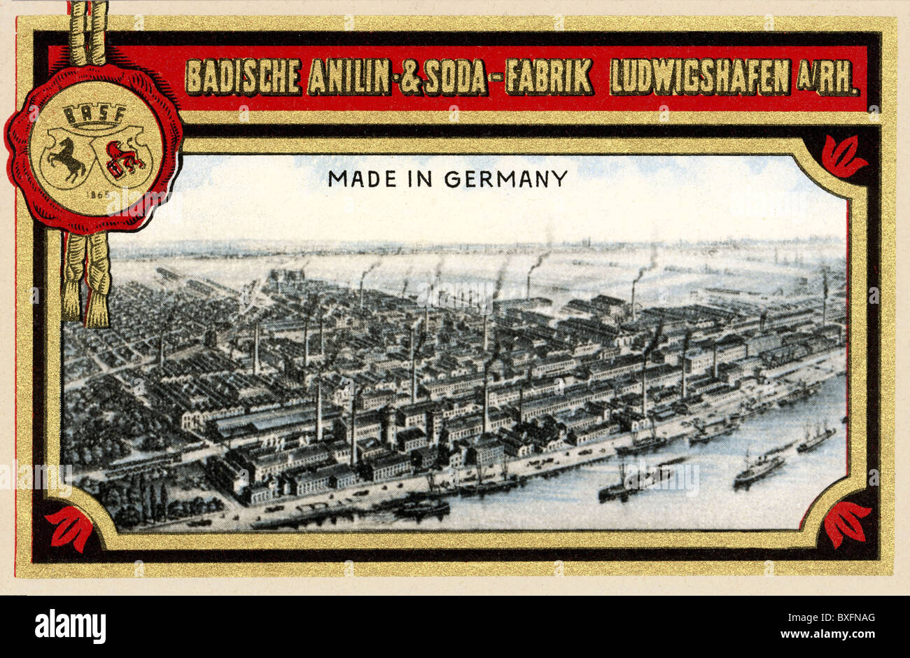 industry, Germany, BASF company, Badense Aniline and Soda factory ...