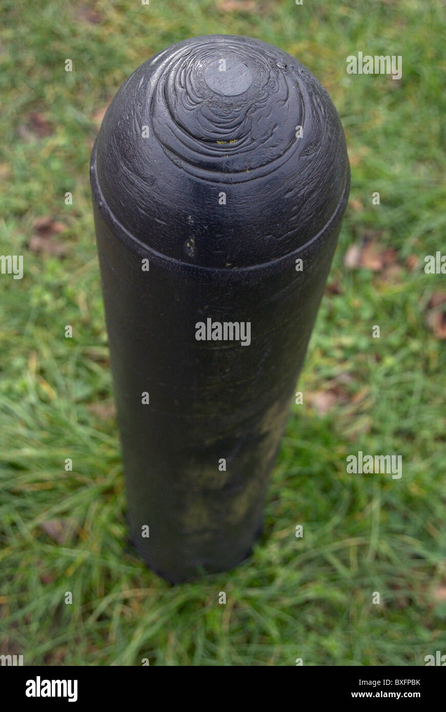 Recycled plastic bollard Stock Photo - Alamy