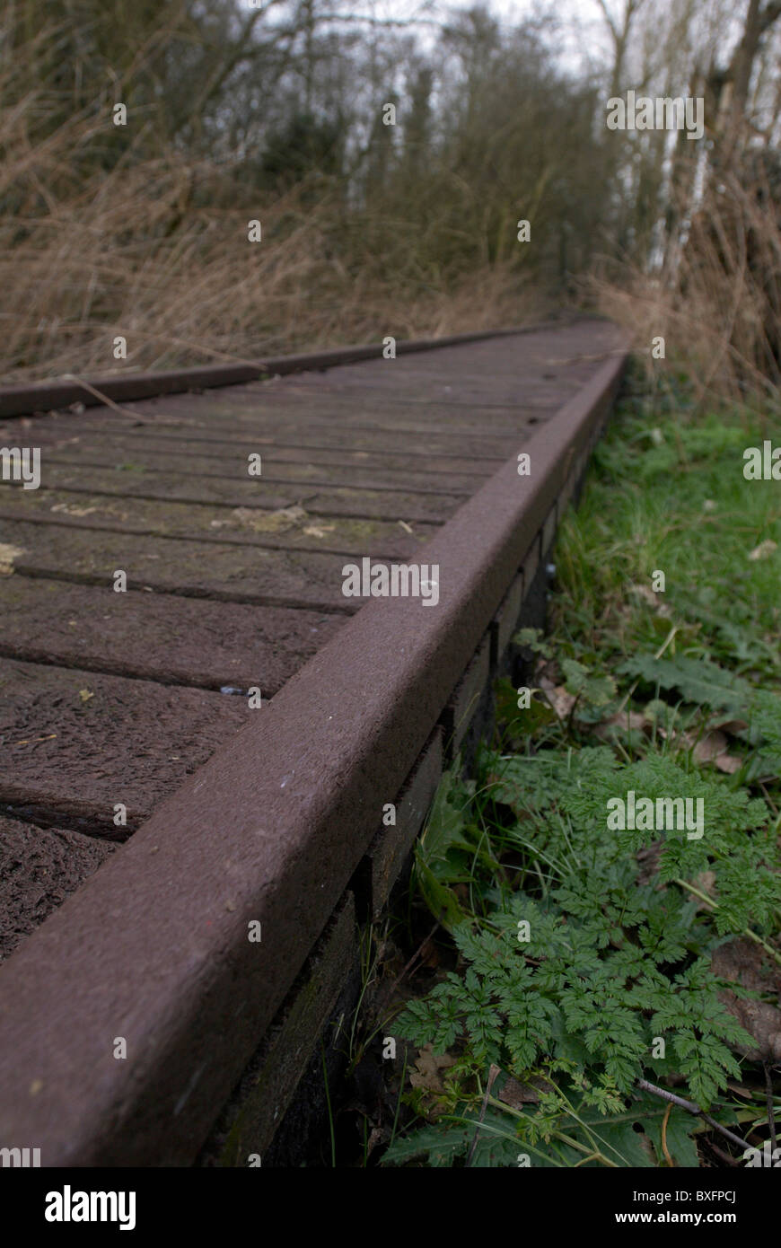 Recycled plastic platform board Stock Photo - Alamy