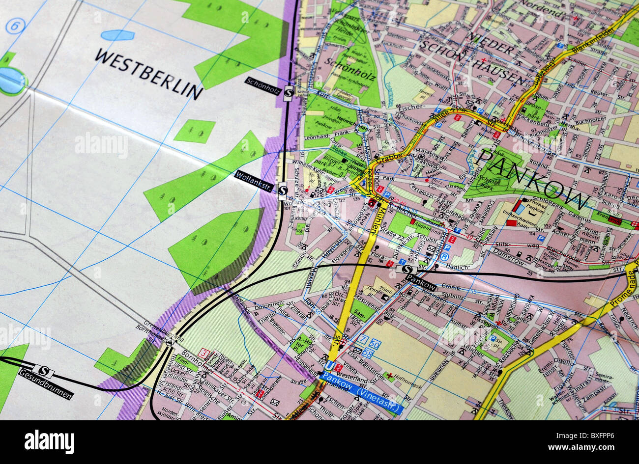 City map berlin High Resolution Stock Photography and Images - Alamy