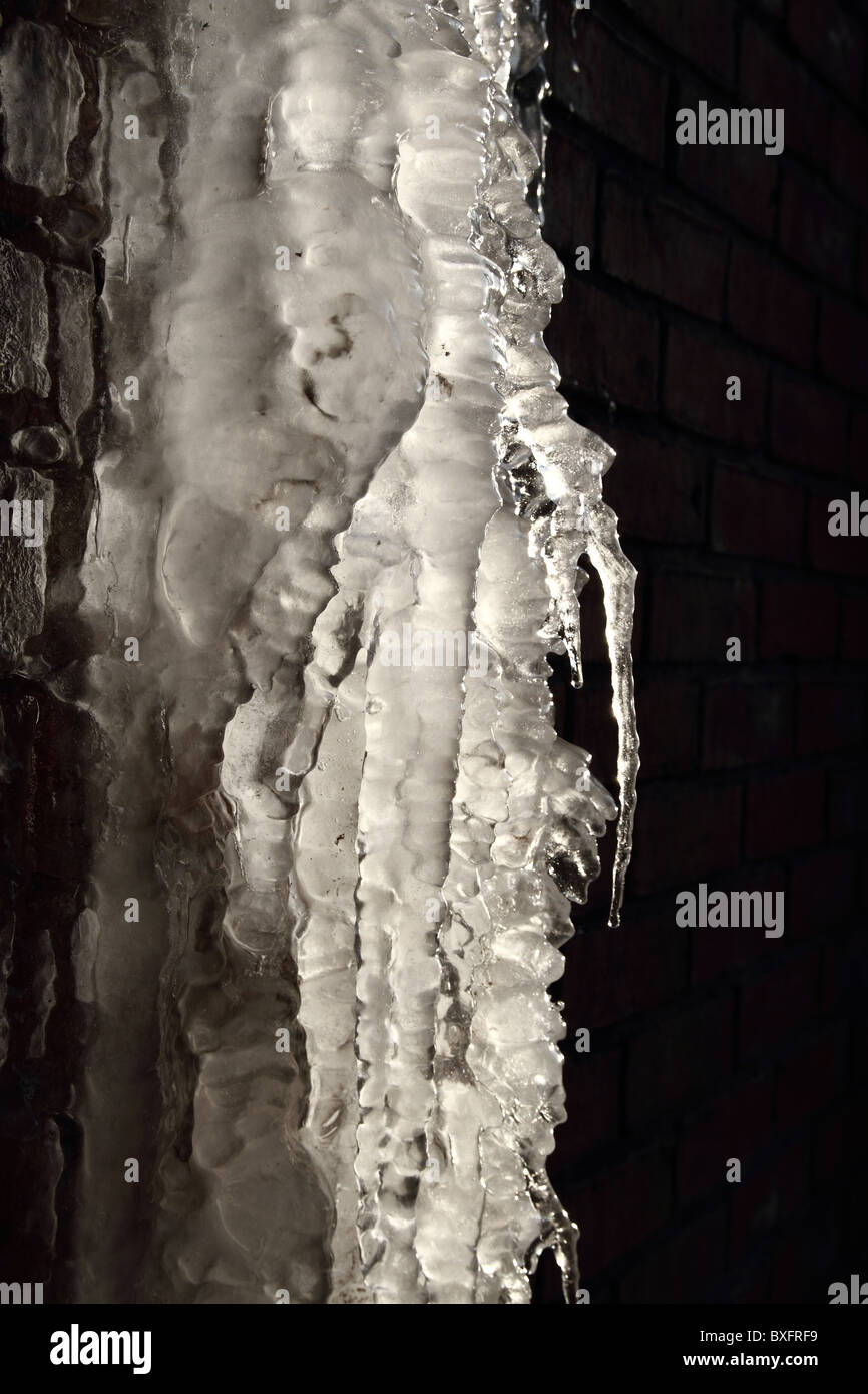 An icicle is a spike of ice formed when water dripping or falling from ...