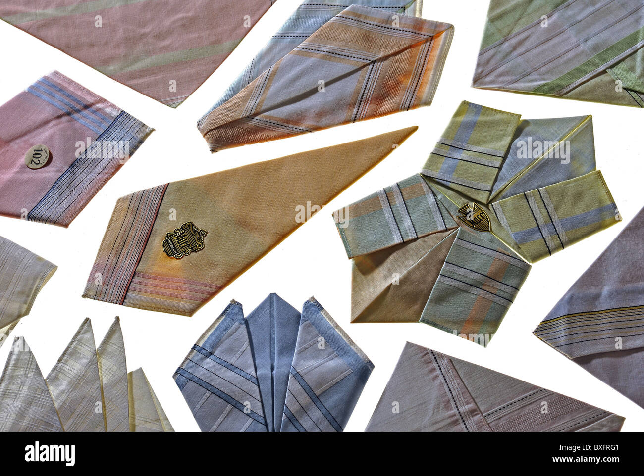 textile, handkerchief, stuff handkerchiefs, Germany, circa 1960 ...