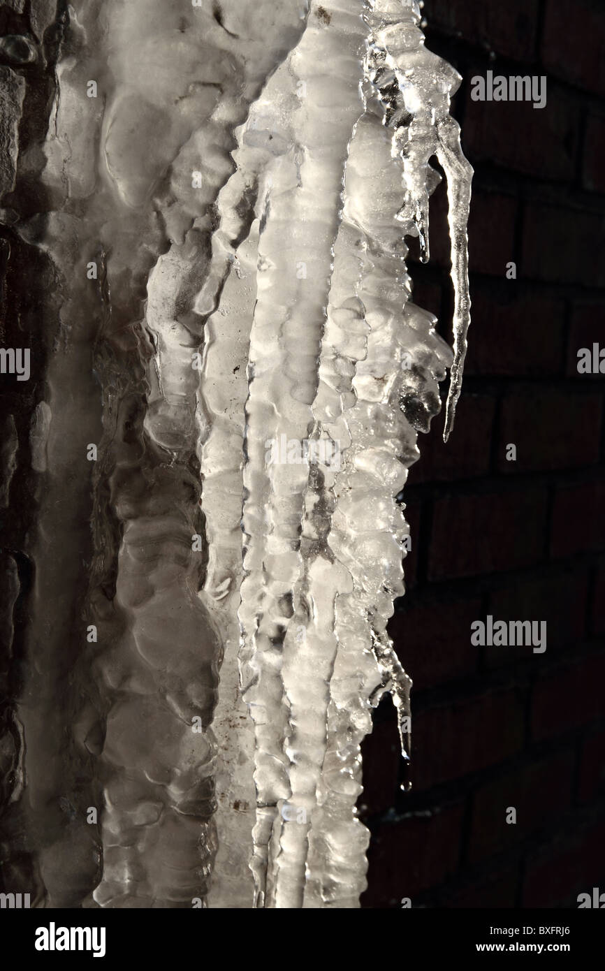 An icicle is a spike of ice formed when water dripping or falling from ...