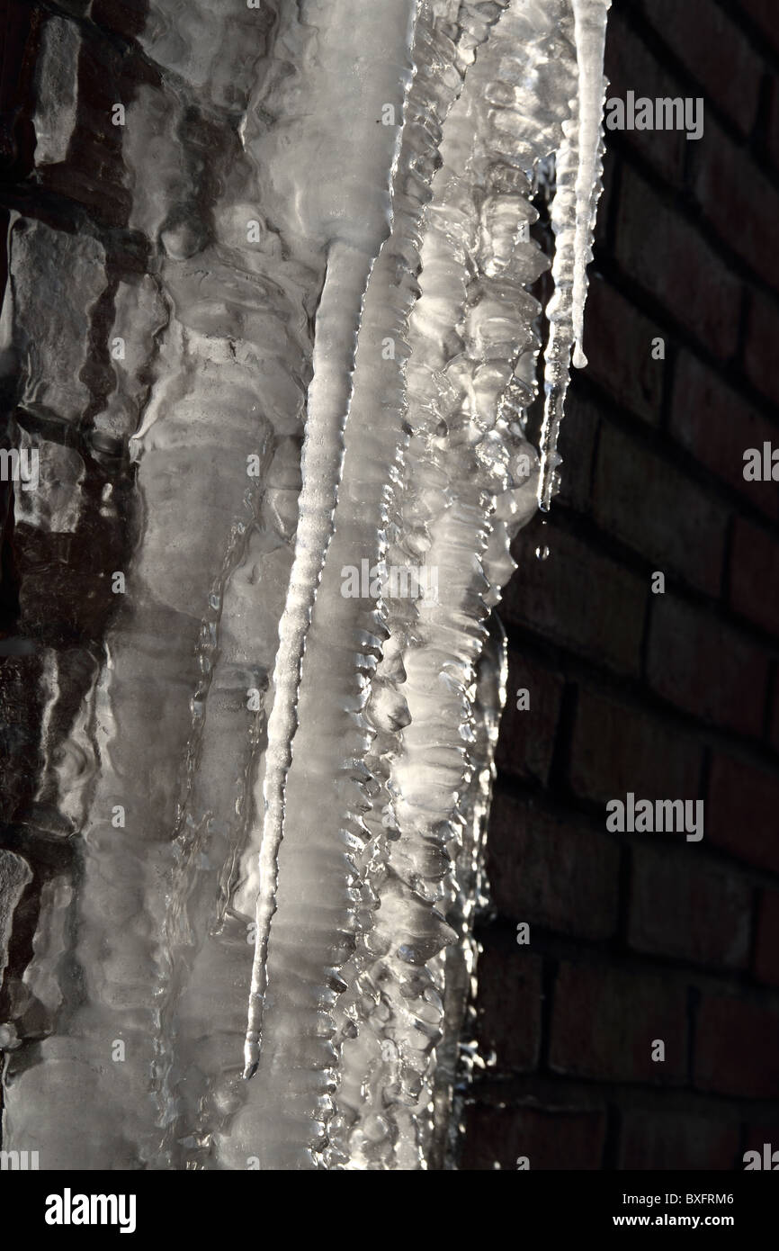 An icicle is a spike of ice formed when water dripping or falling from ...