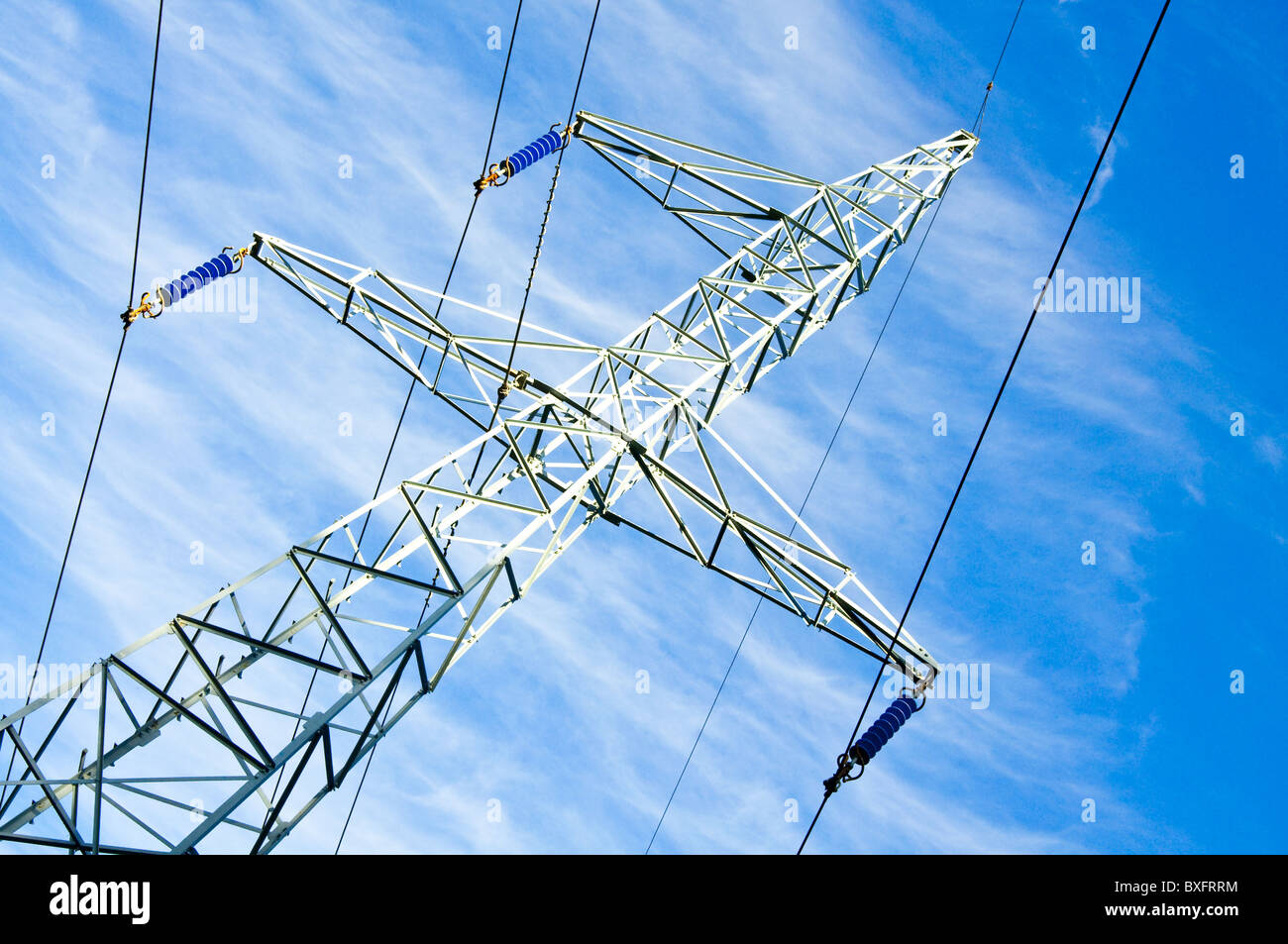 Pylon and transmission power line Stock Photo - Alamy