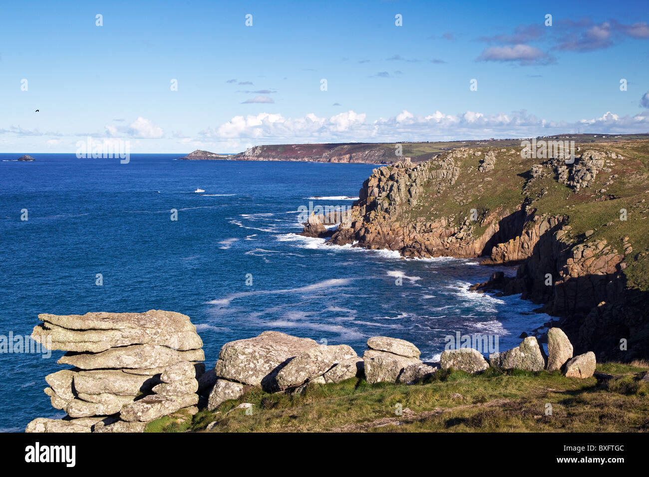 Cliffs near Lands End, West Cornwall, England UK Stock Photo - Alamy