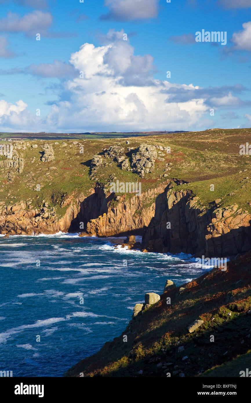 Cliffs near Lands End, West Cornwall, England UK Stock Photo - Alamy
