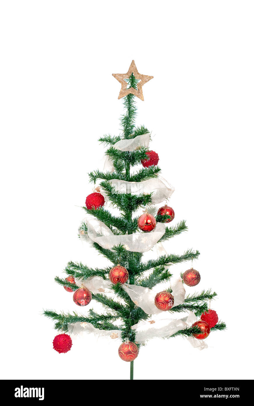 Christmas tree isolated from the white background Stock Photo - Alamy