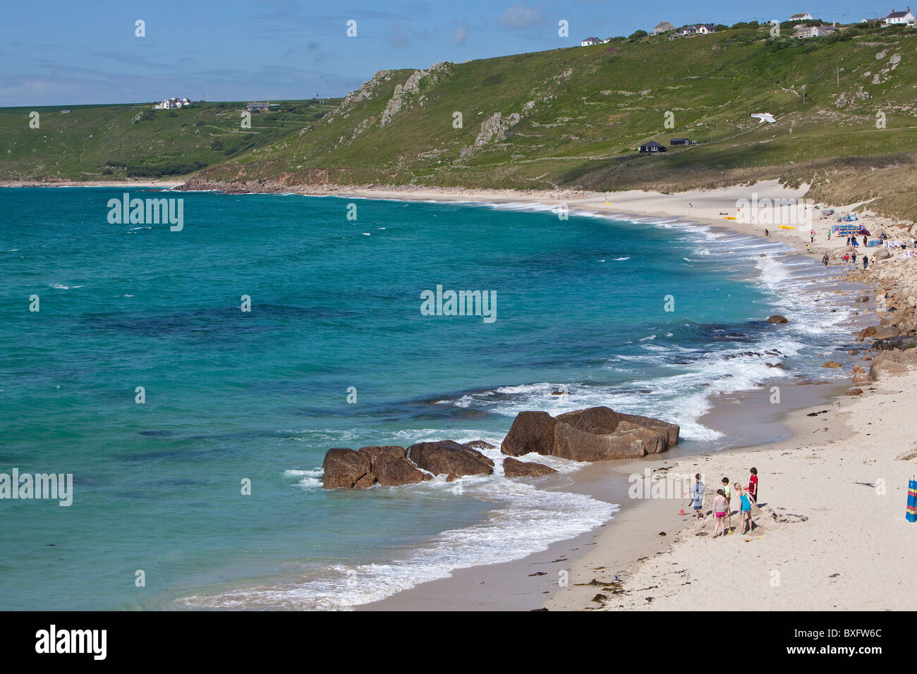 Sennen Beach Near Lands End, West Cornwall. UK Stock Photo - Alamy
