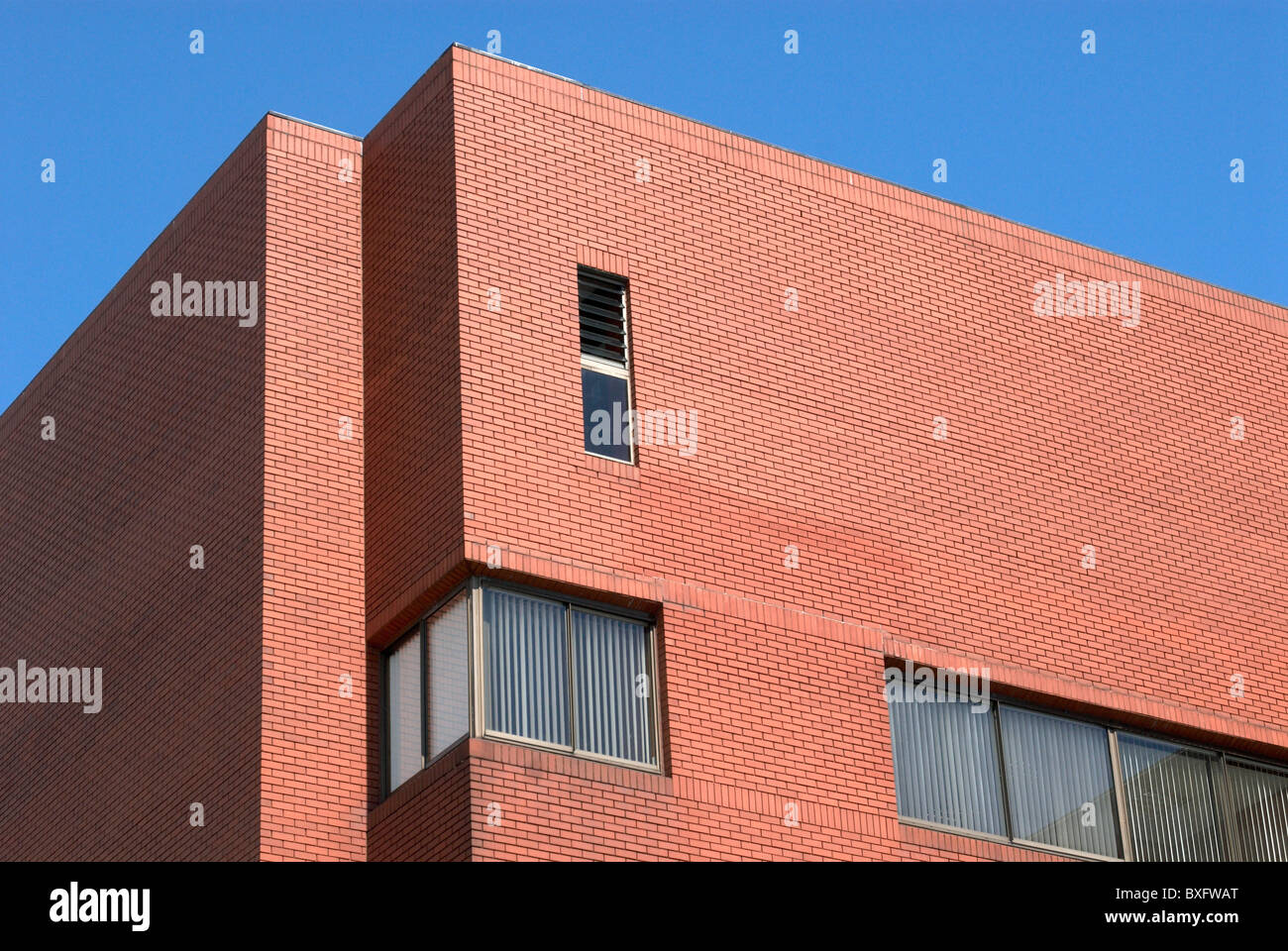 Red brick build office block London UK Stock Photo - Alamy