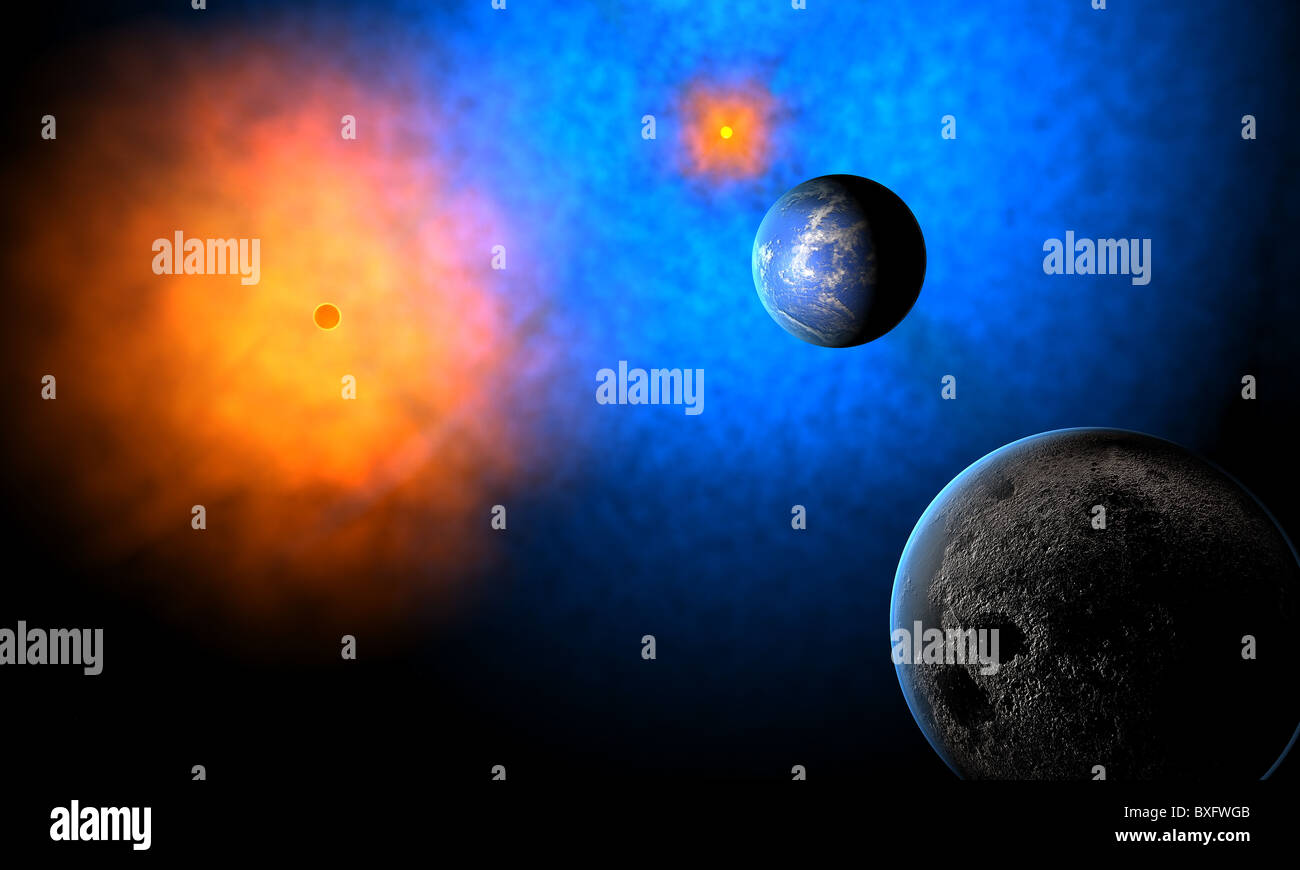 Solar System With Two Suns