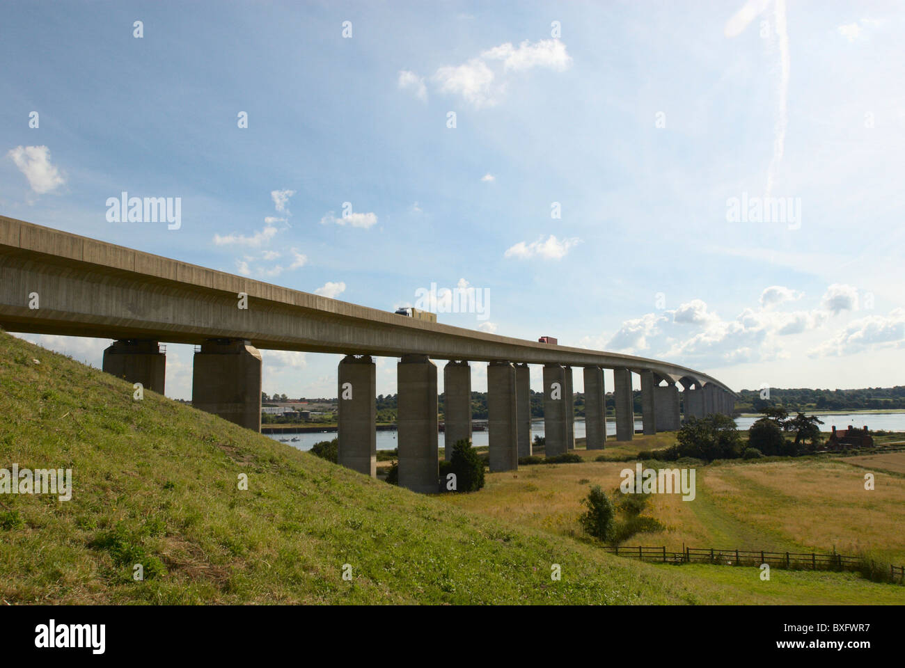 Orwell Bridge Suffolk UK Stock Photo - Alamy