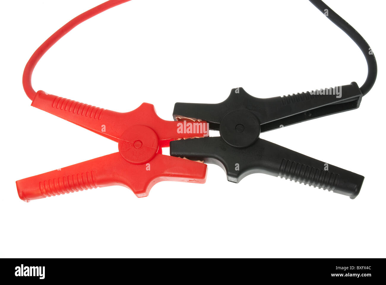 Jumper Cables Isolated on a White Background Stock Photo - Alamy
