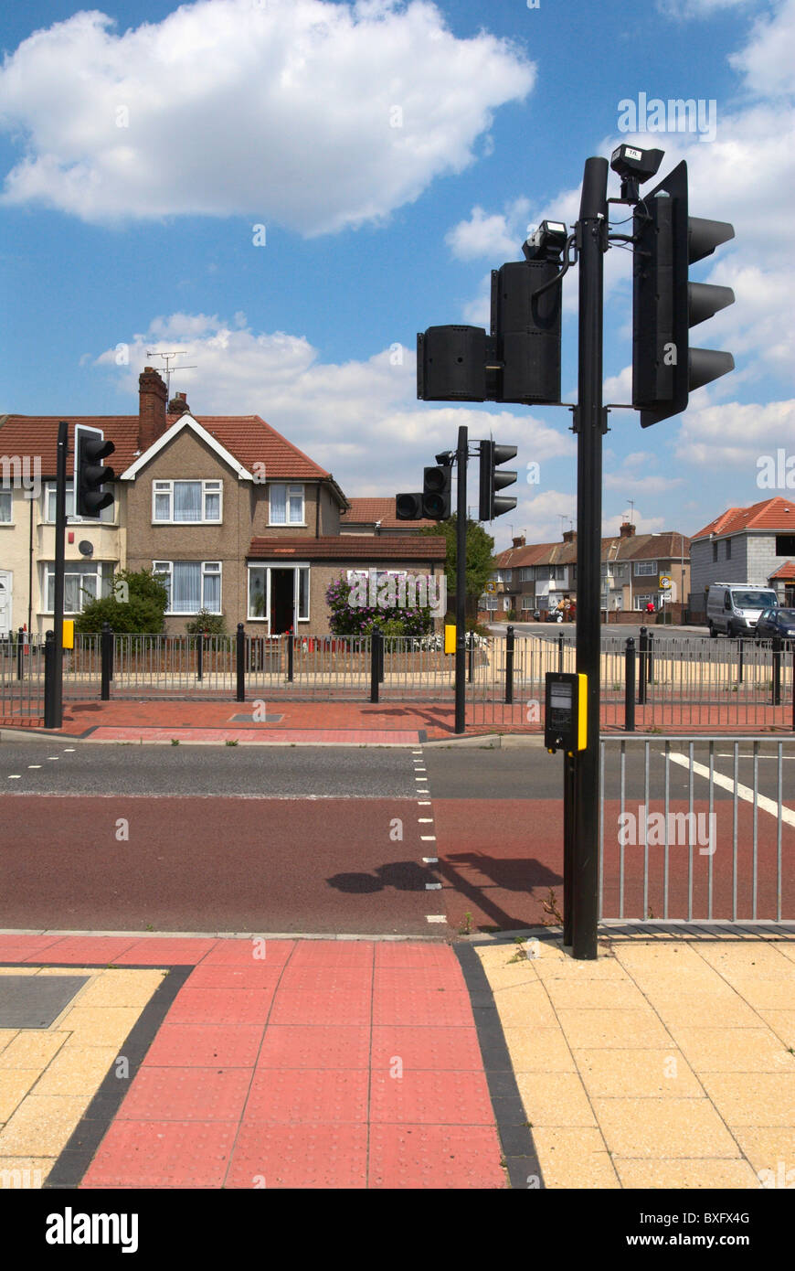 New traffic light pedestrian crossing London UK Stock Photo - Alamy
