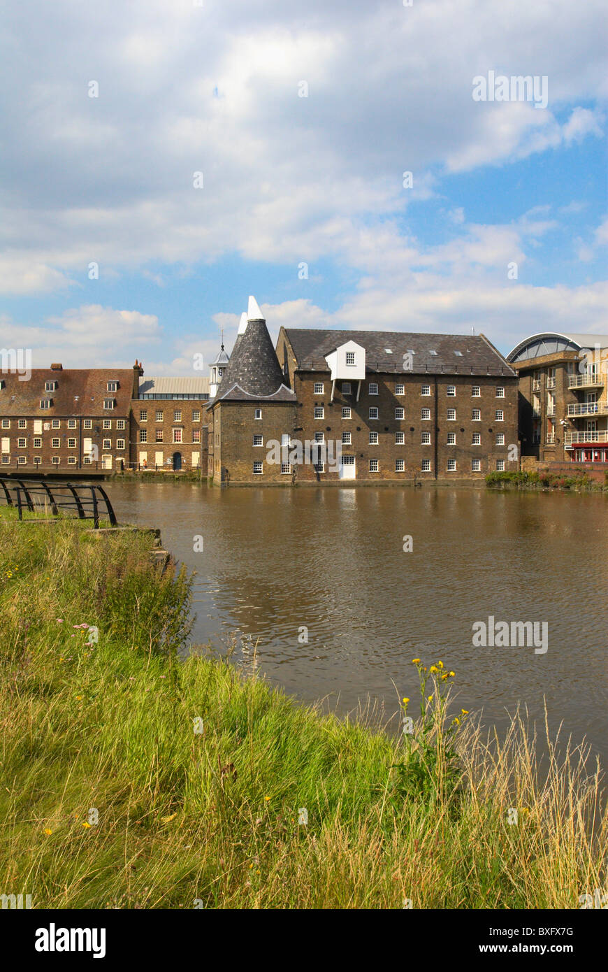 Converted mill building London UK Stock Photo - Alamy