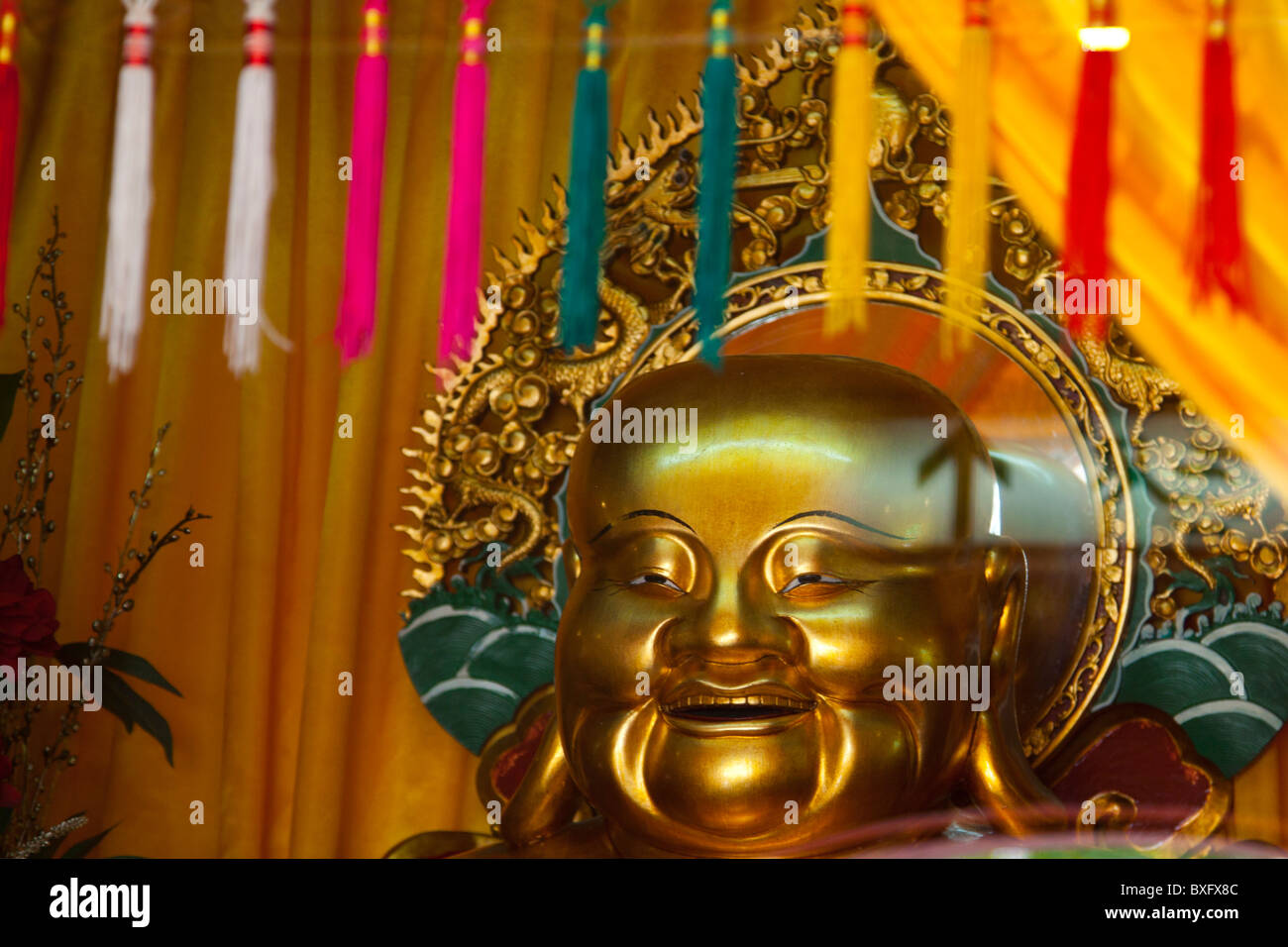 Buddha po lin monastery hong kong lantau island detail hi-res stock ...