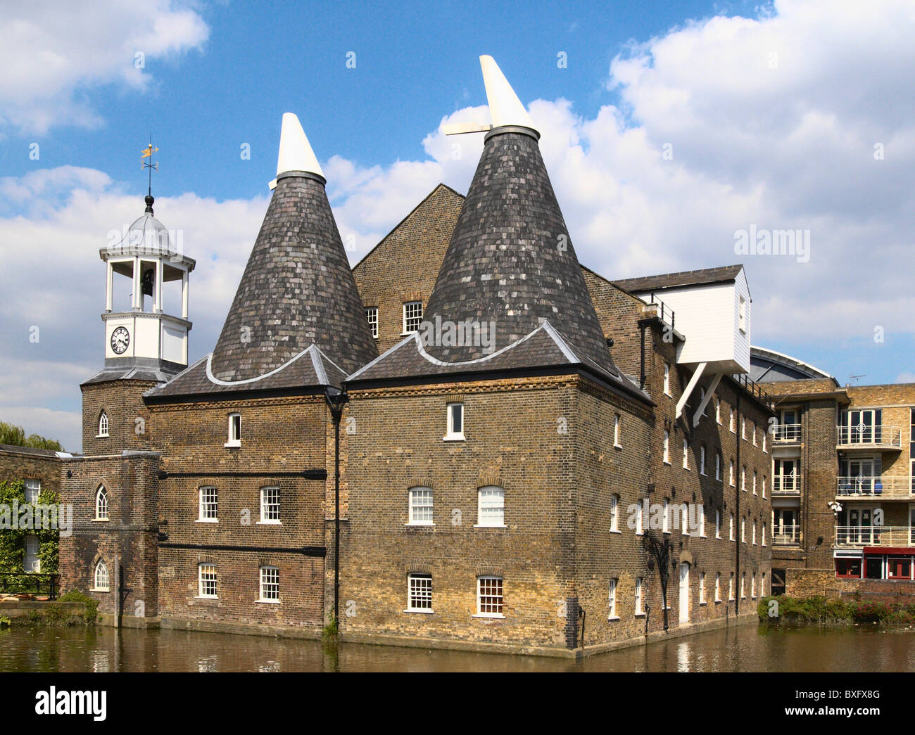 Converted mill building London UK Stock Photo - Alamy