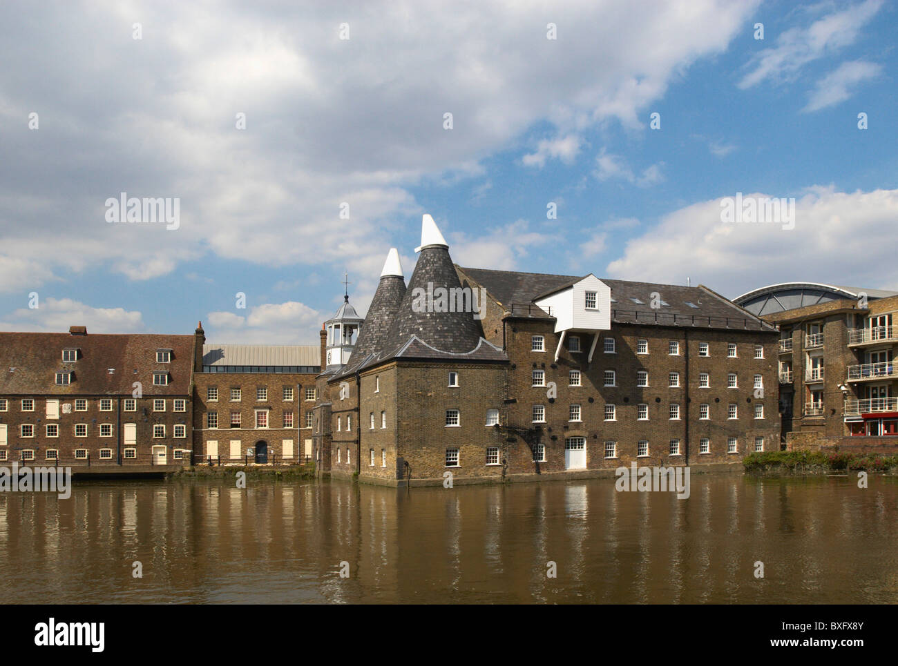 Converted mill building London UK Stock Photo - Alamy