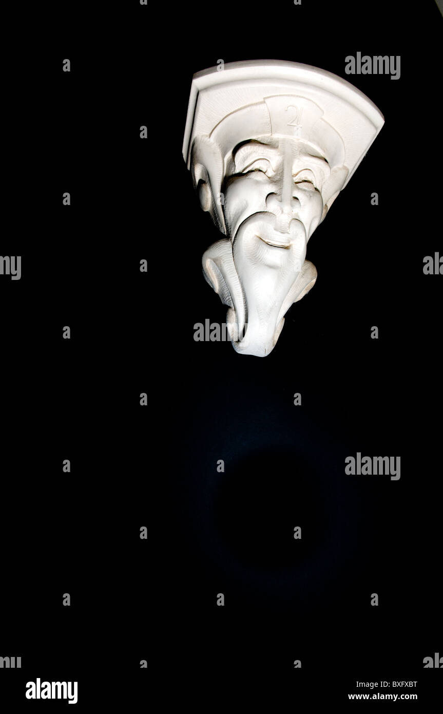 Studio project: plaster-cast keystone shaped gargoyle Stock Photo - Alamy