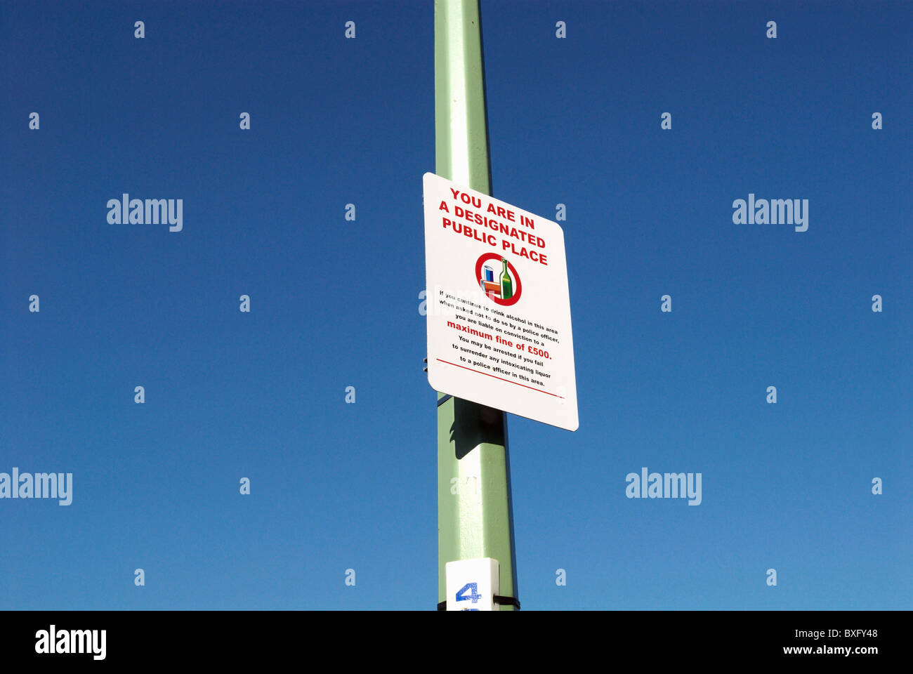 Warning sign for litter in a residential area Ipswich United Kingdom ...