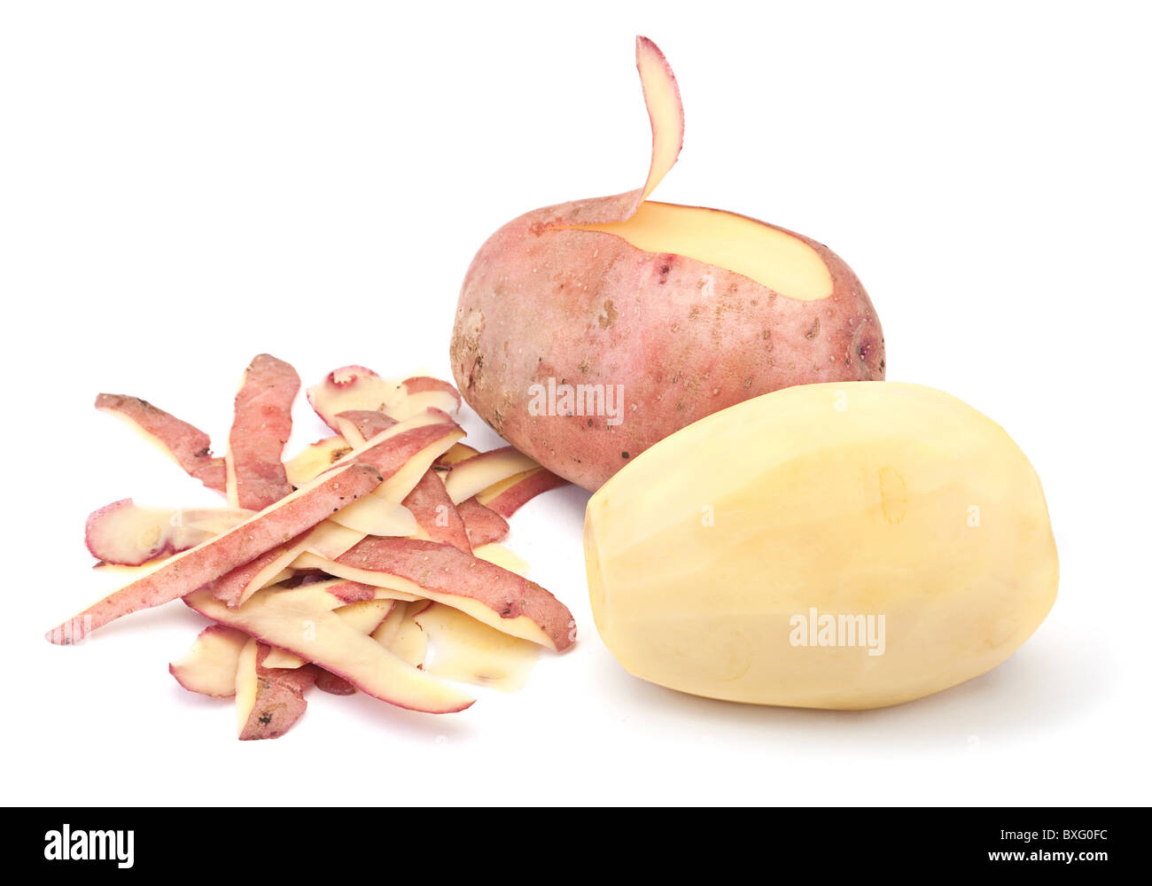 Raw brown potato isolated Cut Out Stock Images & Pictures - Alamy