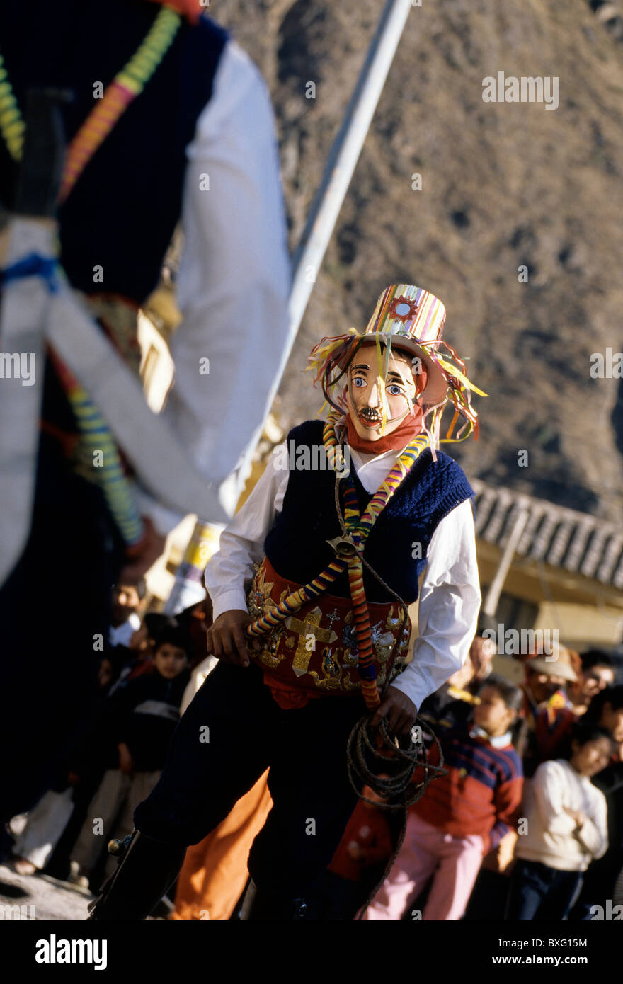 Chileno dancers performing during Fiesta Pentecostes in the Incan ...