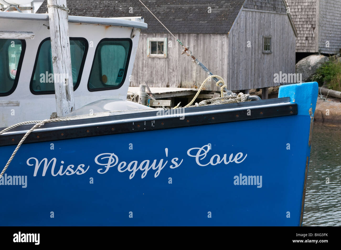 Fishing boats in Peggy's Cove, Nova Scotia, Canada Stock Photo - Alamy