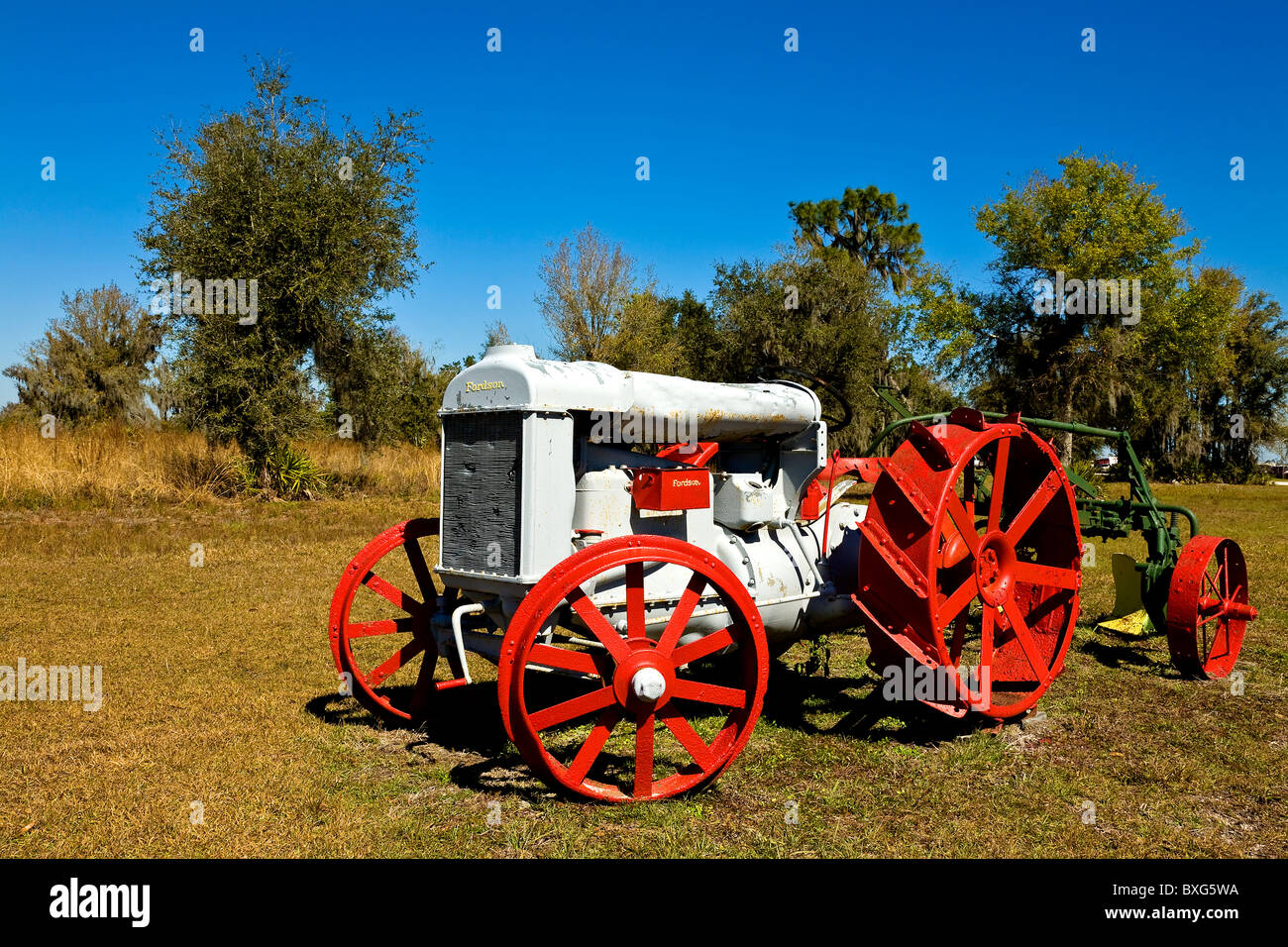 Antique Ford farm tractor Stock Photo - Alamy