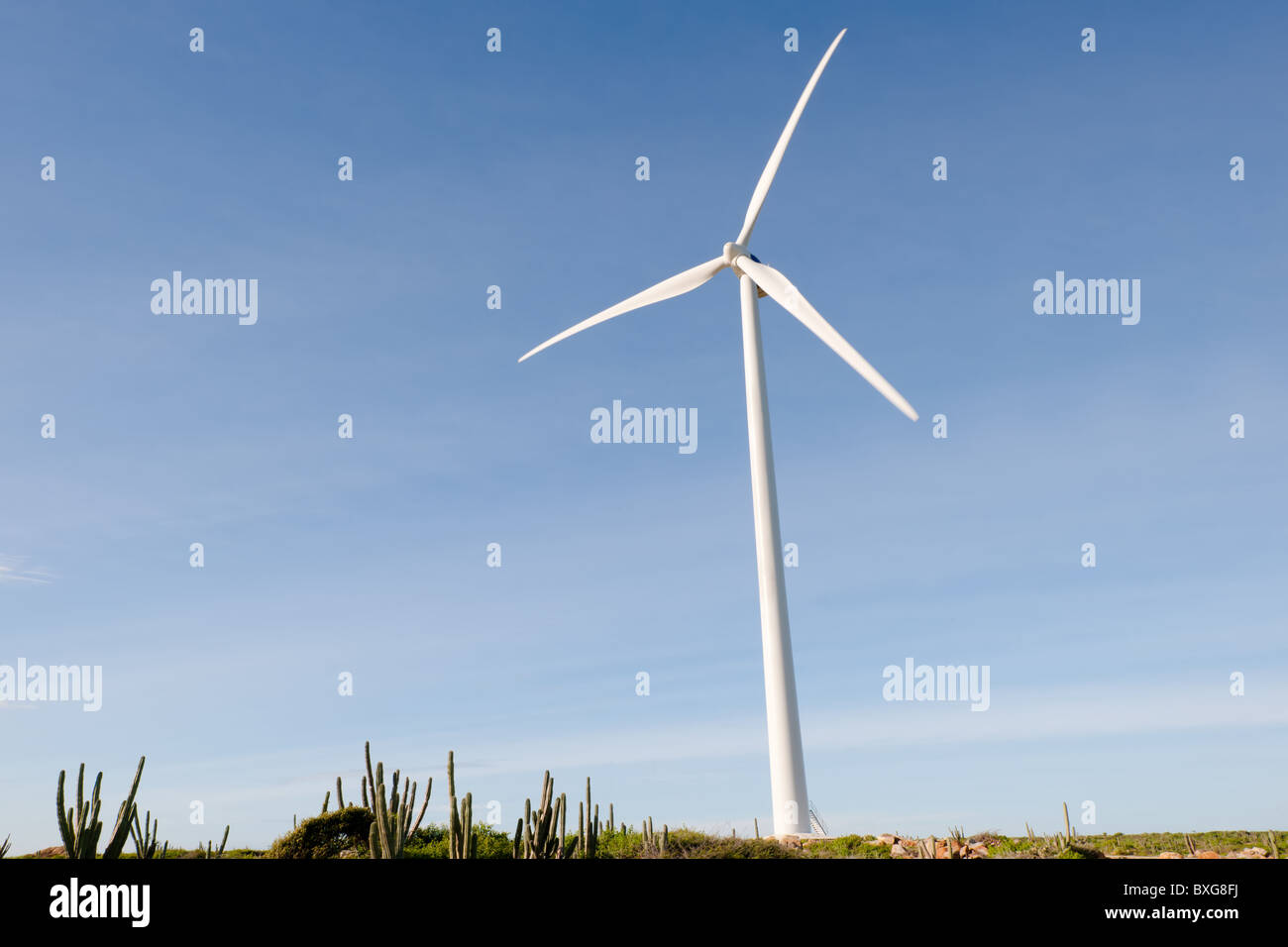 Single turbine of wind power Stock Photo - Alamy