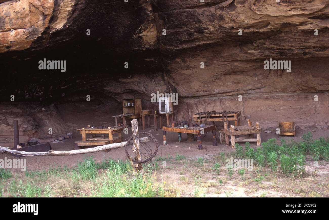 Cowboy camp in utah desert. USA Stock Photo - Alamy