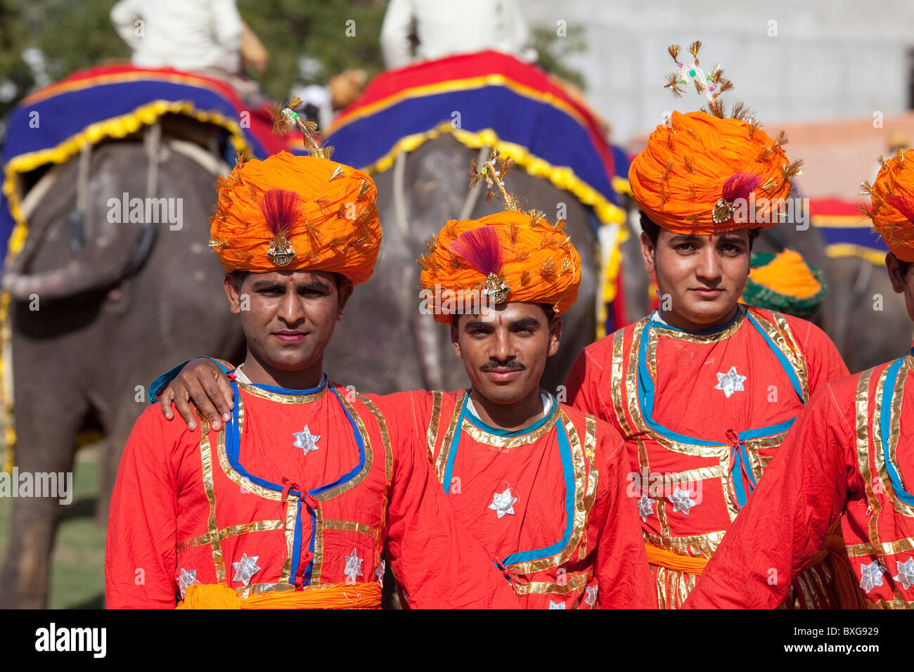 India elephant parade hi-res stock photography and images - Alamy