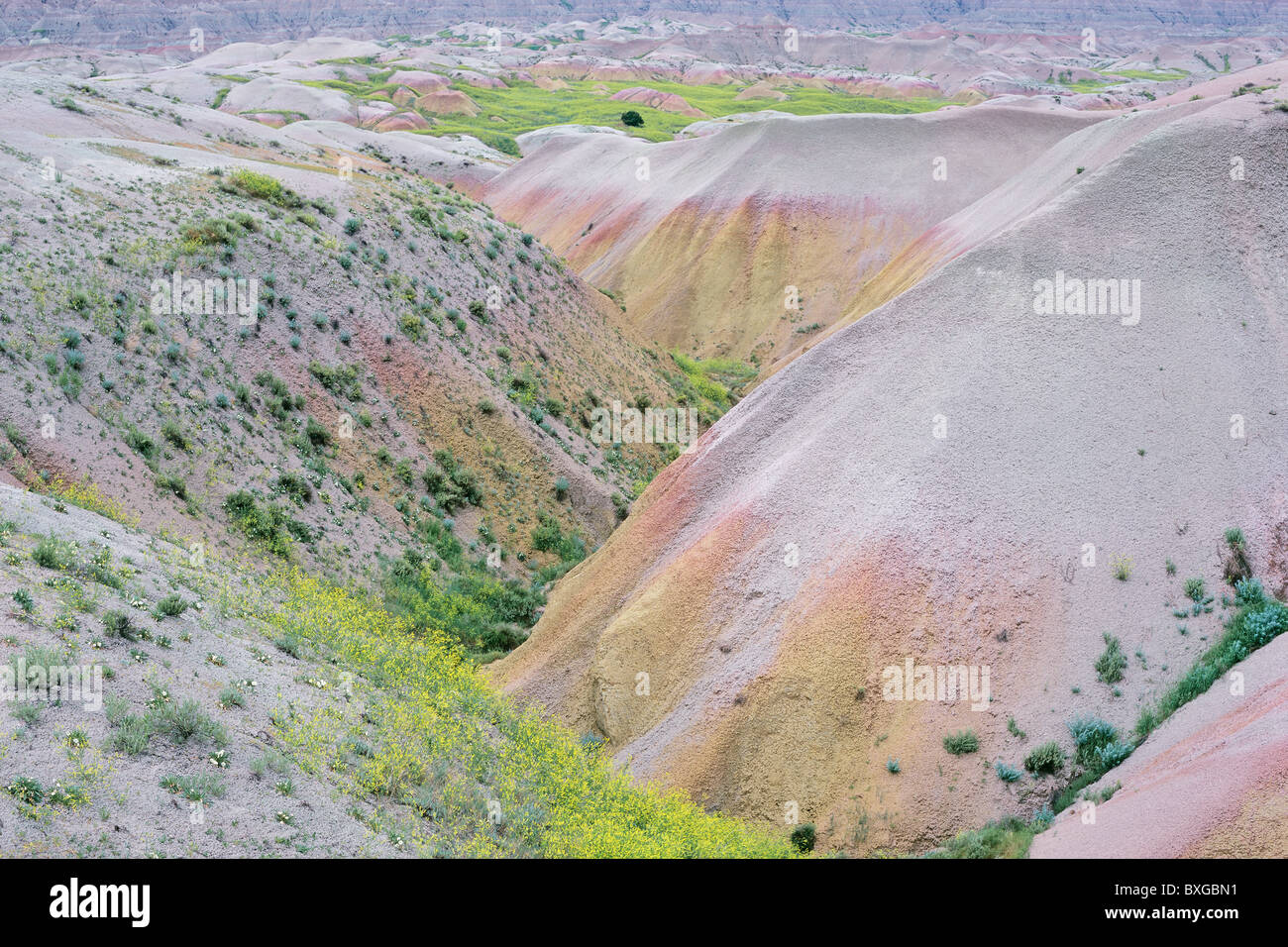 Bentonite formation badland badlands hi-res stock photography and ...