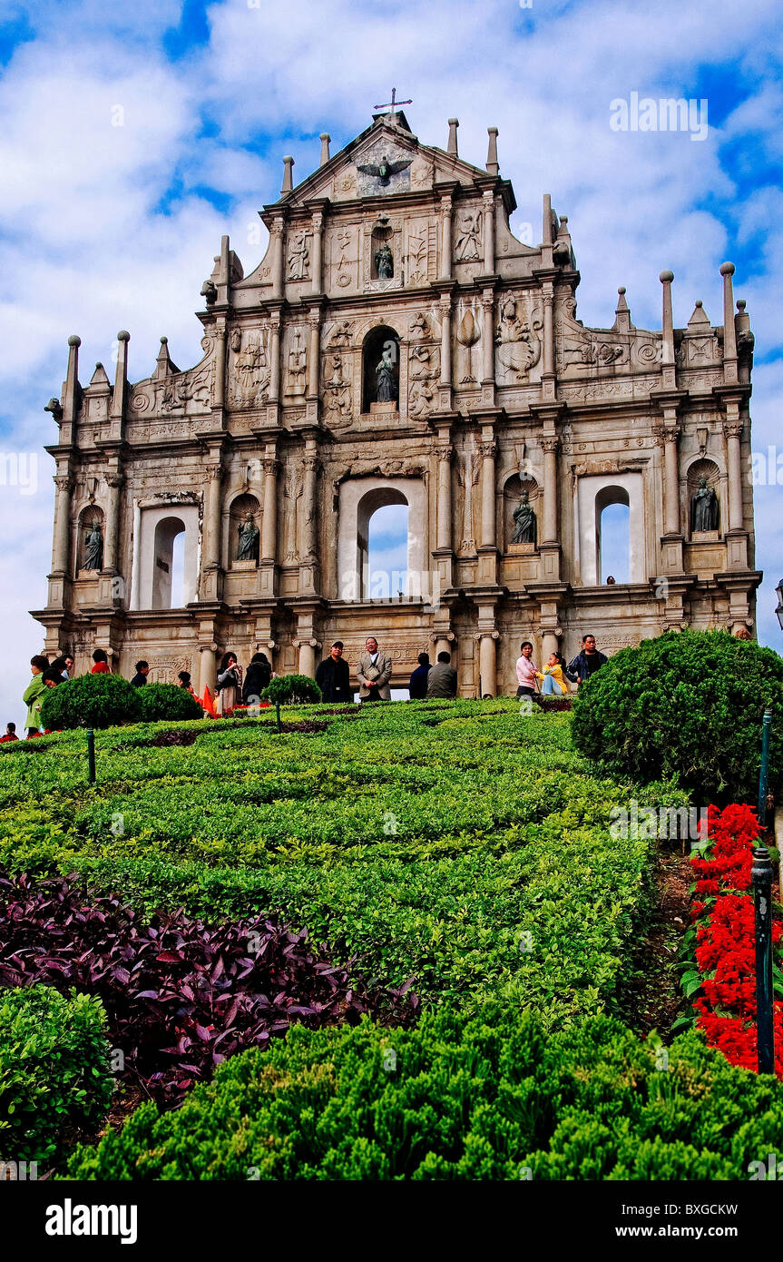 Ruins of St. Paul’s church in Macau China Stock Photo - Alamy