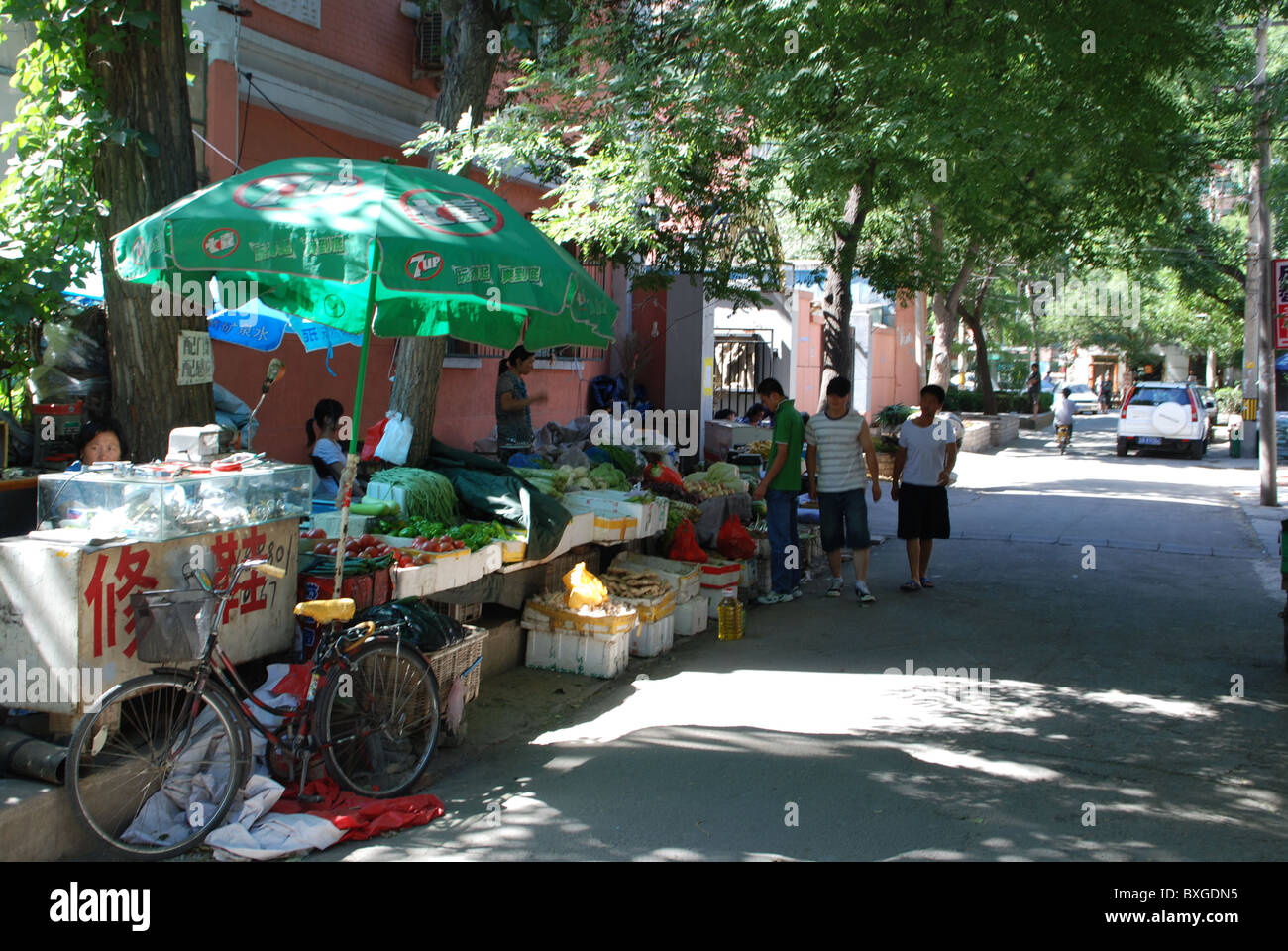 Stalls, Street Life, Market, Fruit, Vegetable, Beijing, China Stock ...
