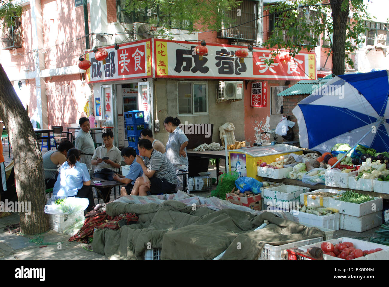 Stalls, Street Life, Market, Fruit, Vegetable, Beijing, China Stock ...