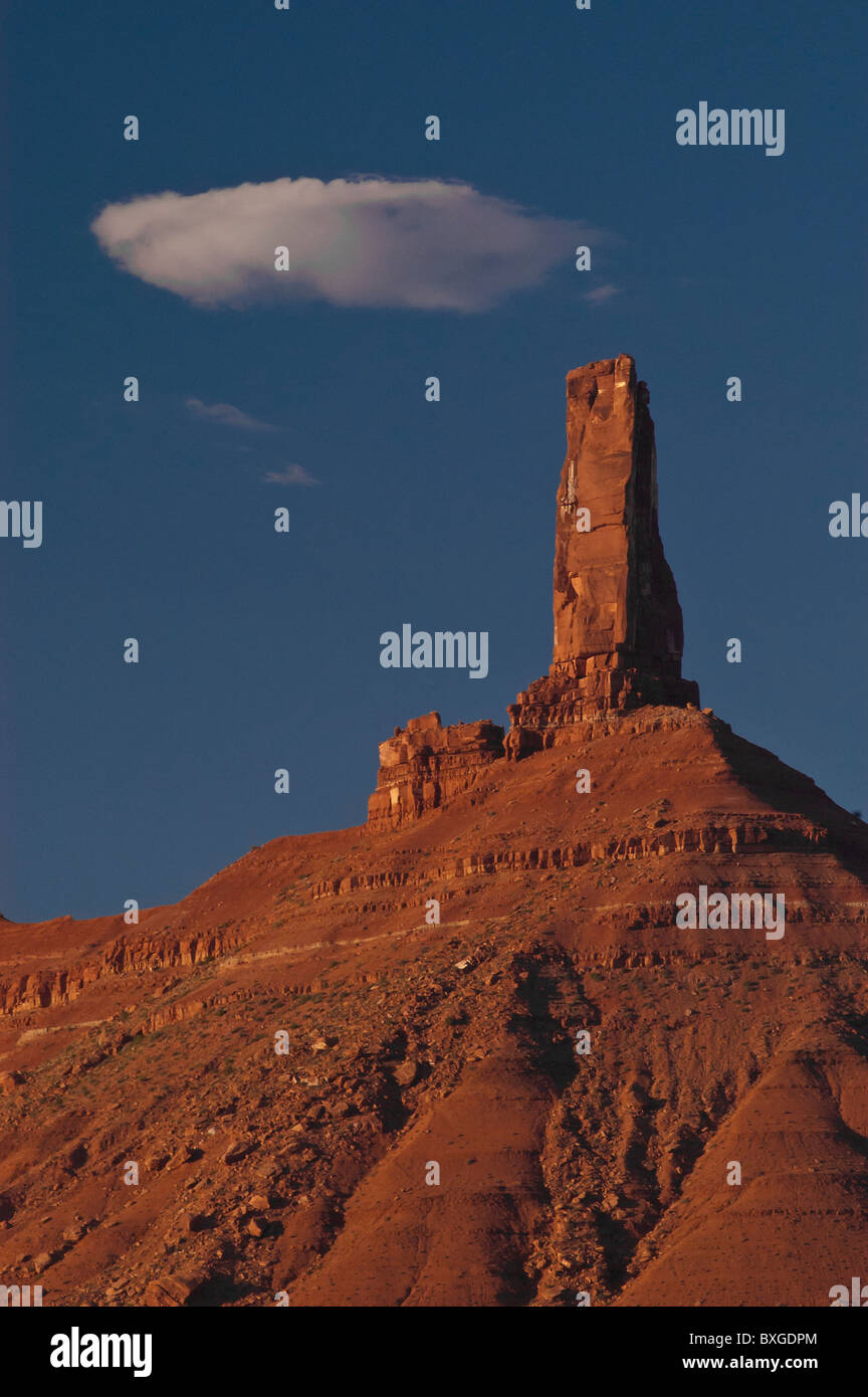 Castleton Rock, a red rock formation near Moab, Utah, USA Stock Photo ...