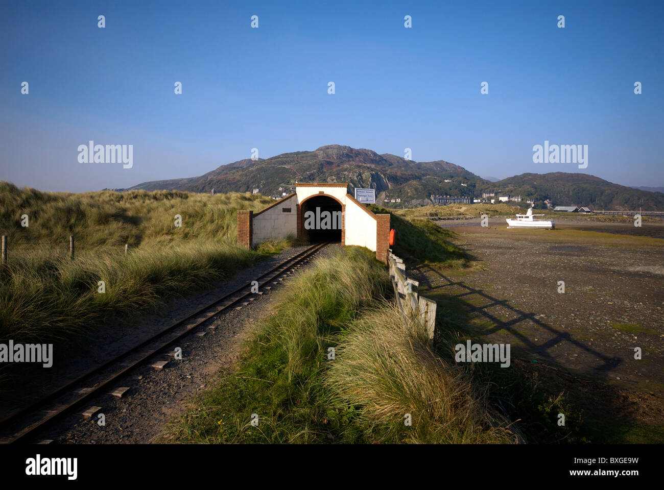 Fairbourne Gwynedd Wales UK Station Narrow Guage Railway Tunnel ...