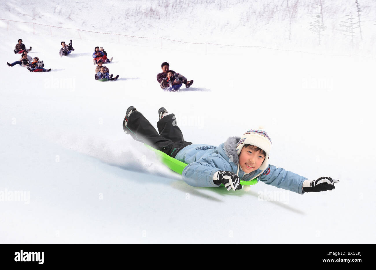 Sleding winter hi-res stock photography and images - Alamy