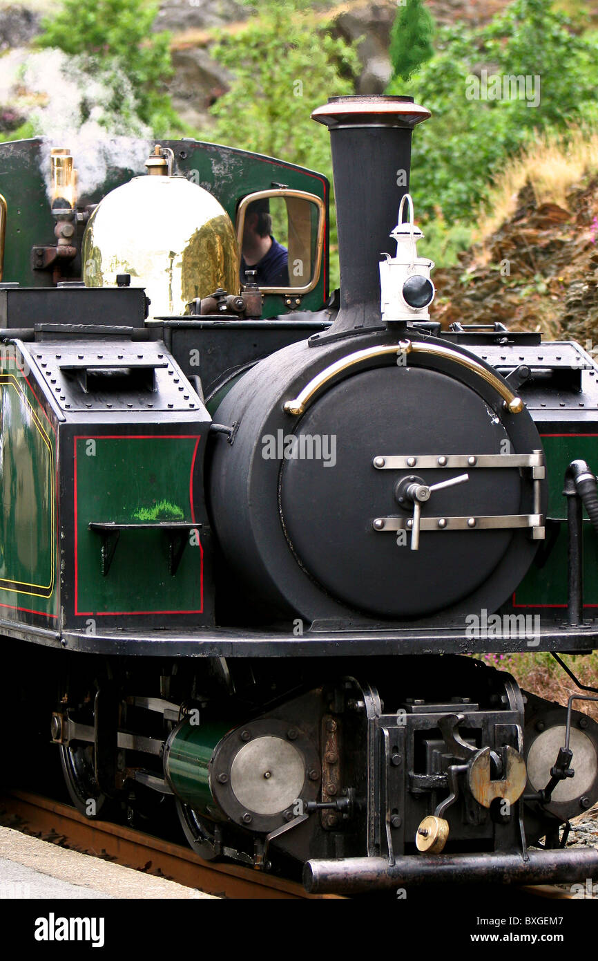 Tank steam Engines on the welsh Ffestiniog railway . rural train ...