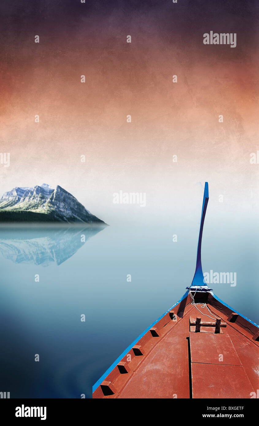 ship and landscape Stock Photo - Alamy