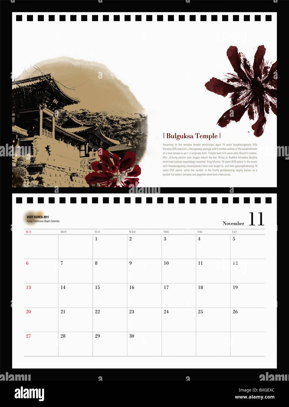 November calendar hi-res stock photography and images - Alamy