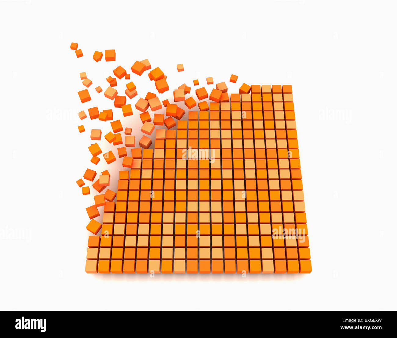 orange colored pattern box Stock Photo - Alamy