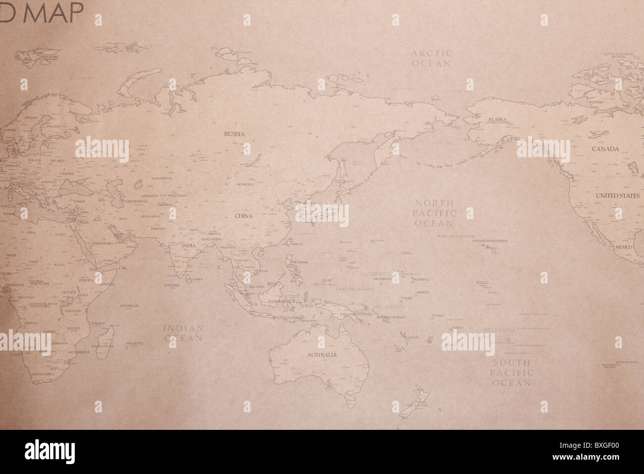 a map of the world Stock Photo - Alamy