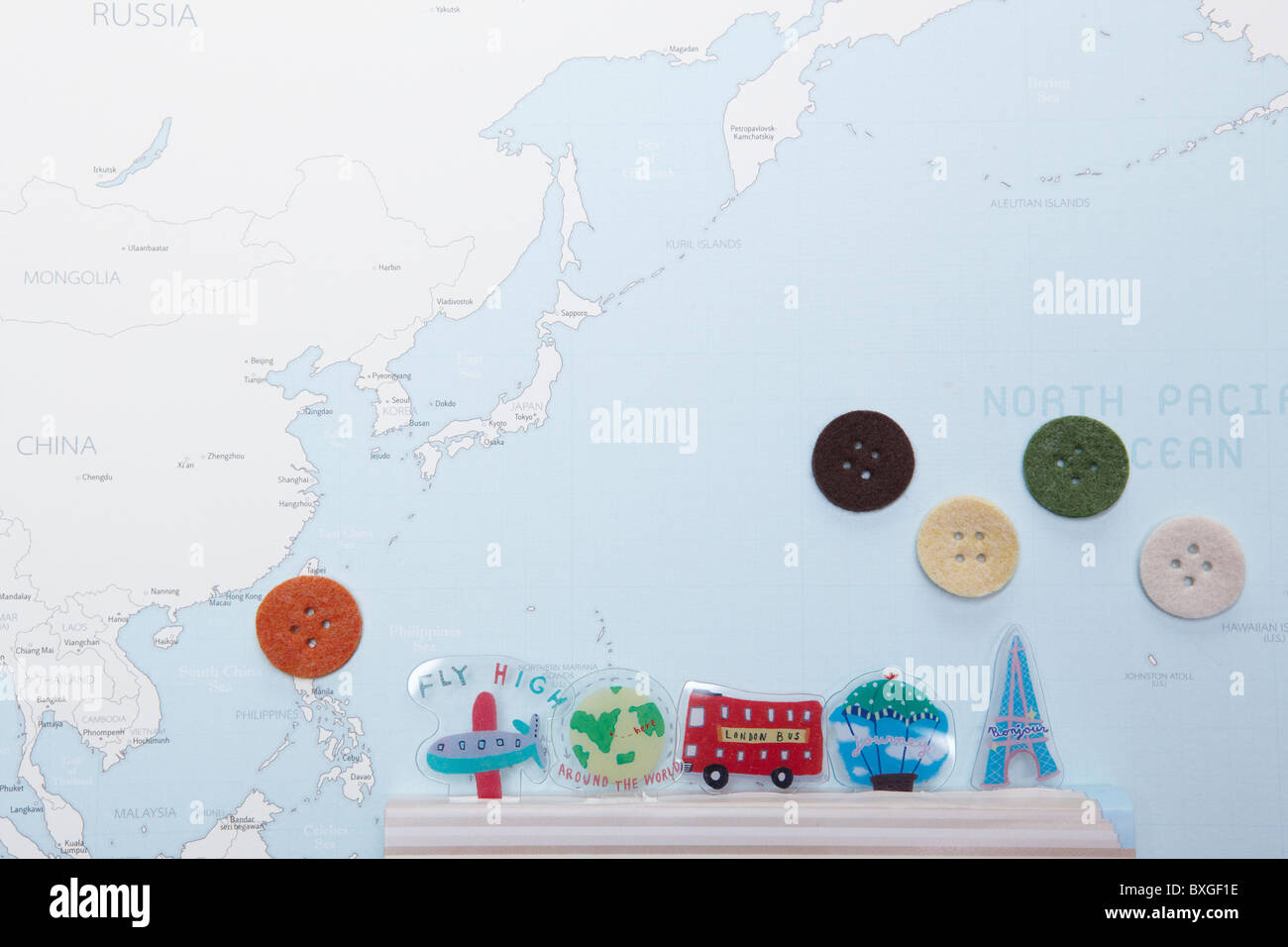 journey and world map Stock Photo - Alamy