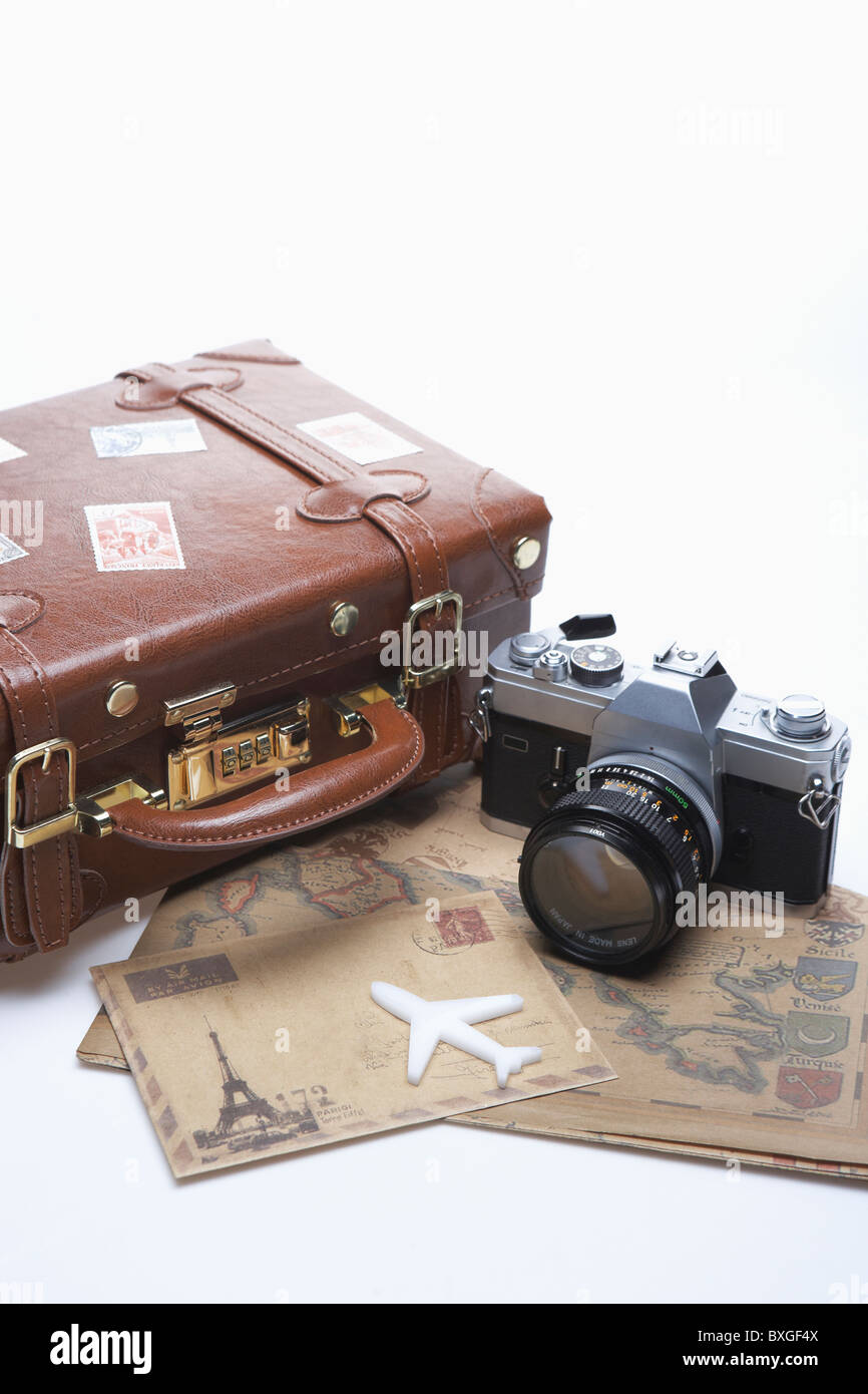 travel bag and goods Stock Photo - Alamy