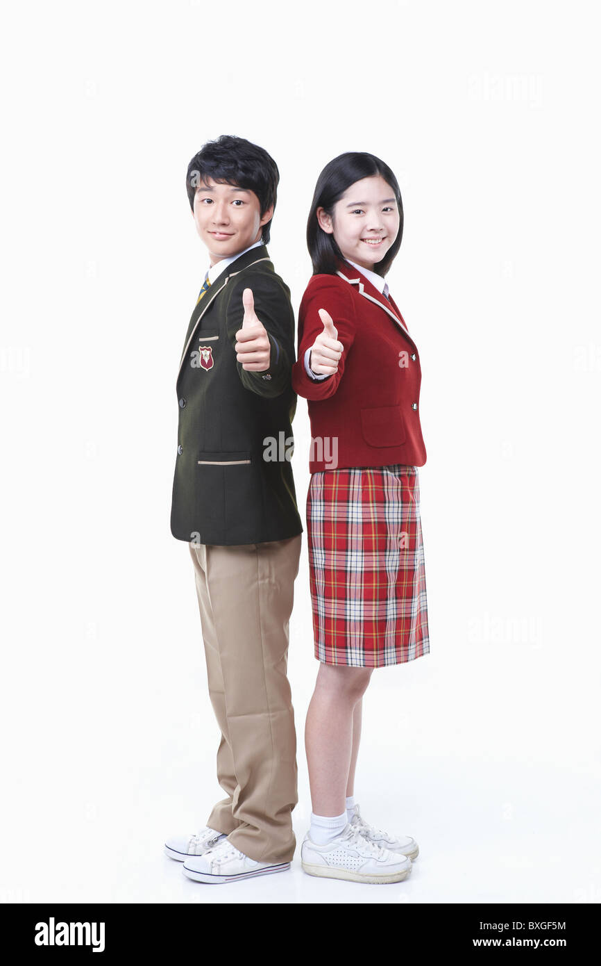 students in their uniforms Stock Photo - Alamy