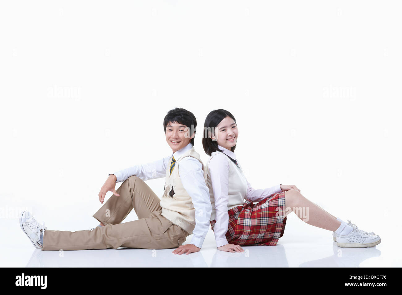 students in their uniforms Stock Photo - Alamy